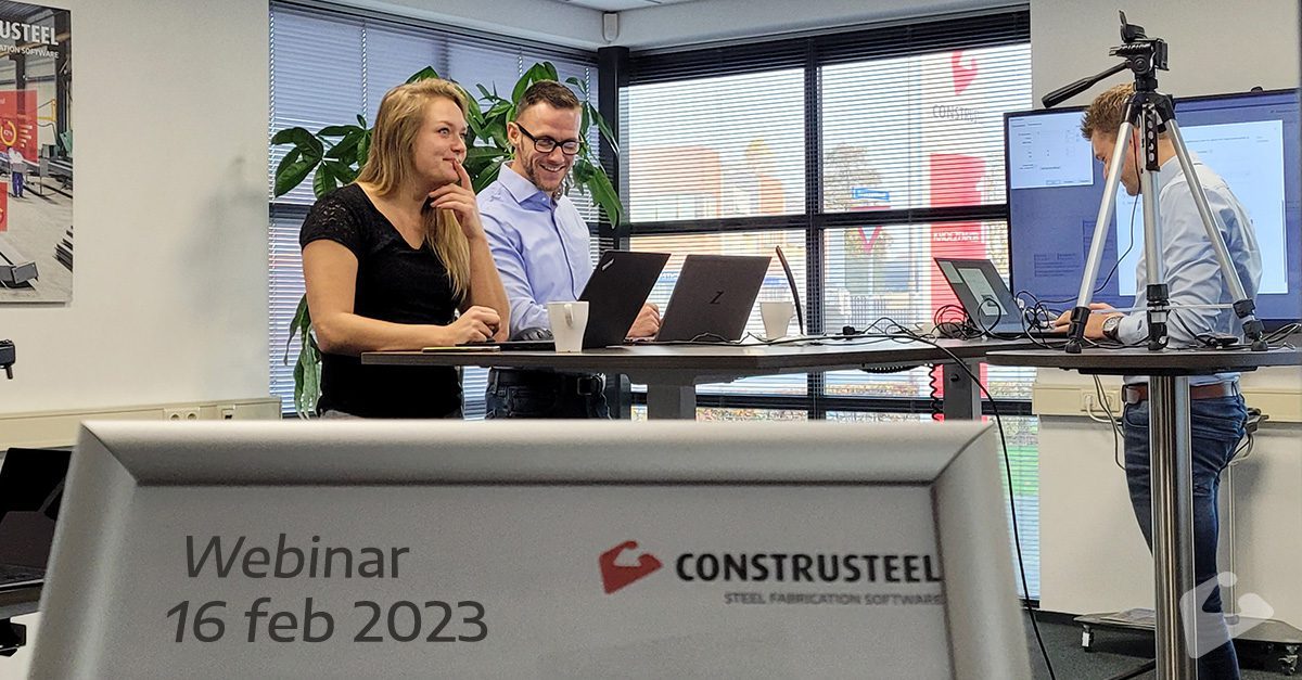 Webinar 'Een efficiënt en duurzaam staalbouwproces' - ConstruSteel